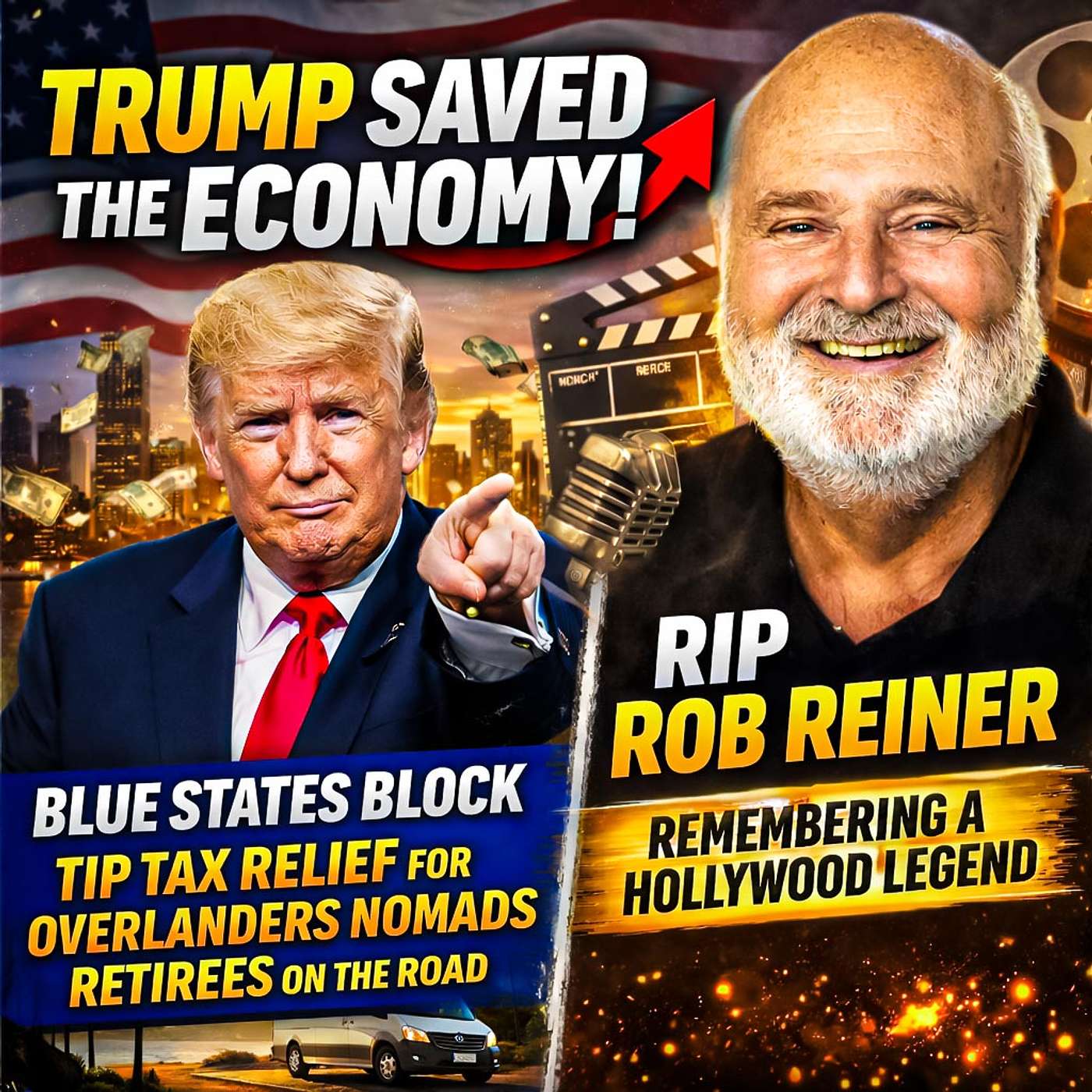 Trump Says He Saved the Economy, Blue States Block Tip Relief — Plus ...