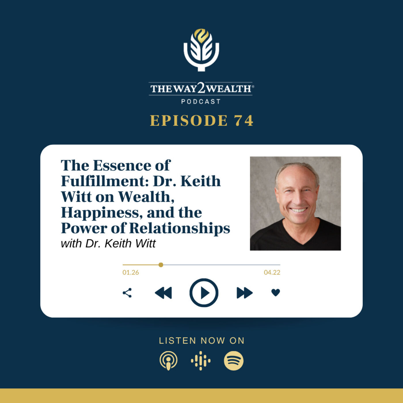 Ep 74: The Essence of Fulfillment: Dr. Keith Witt on Wealth, Happiness, and the Power of ...
