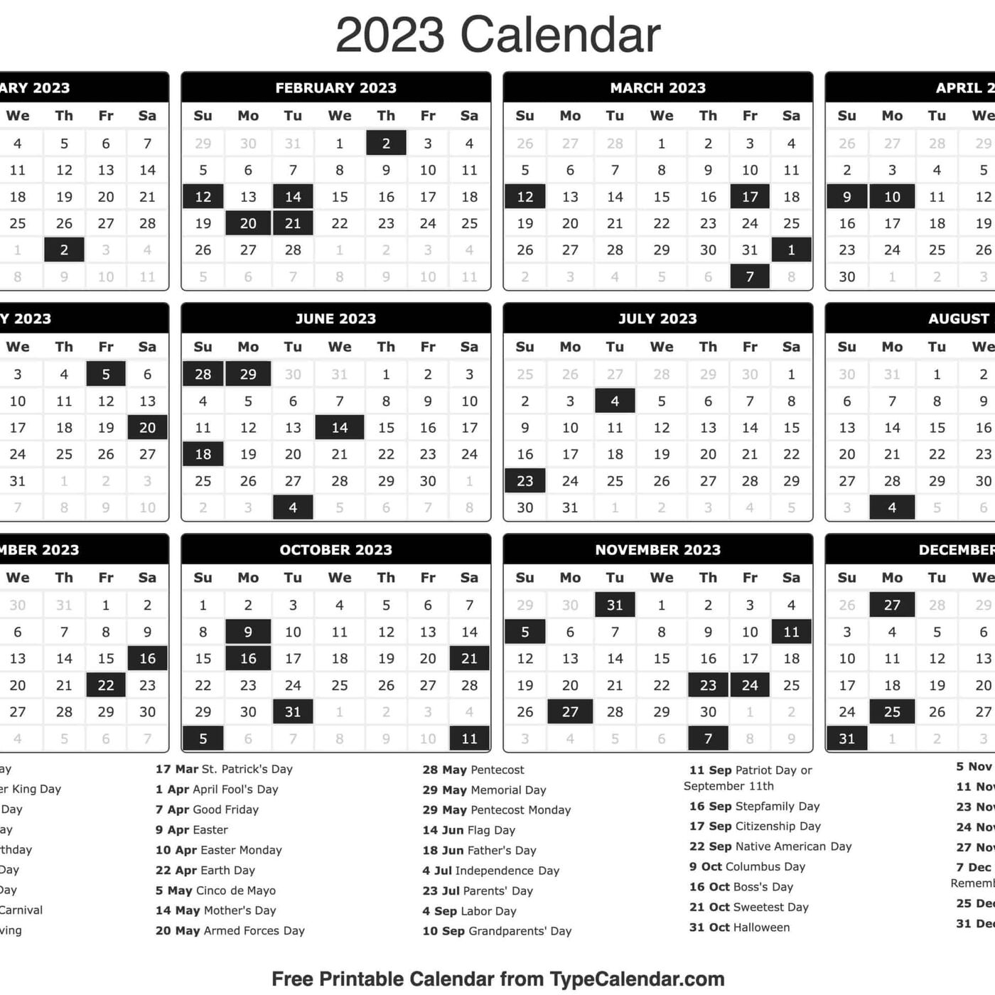 February 2023 Calendar By Betina Jessen s Printable Calendars Podchaser
